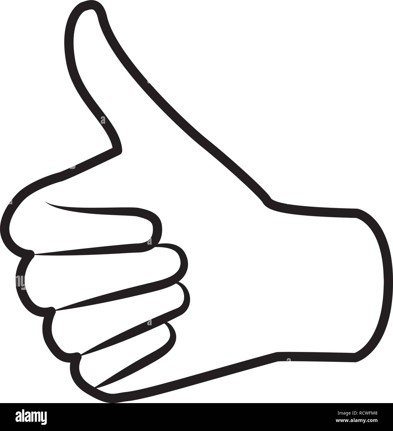 approved hand isolated icon Stock Vector Image & Art - Alamy