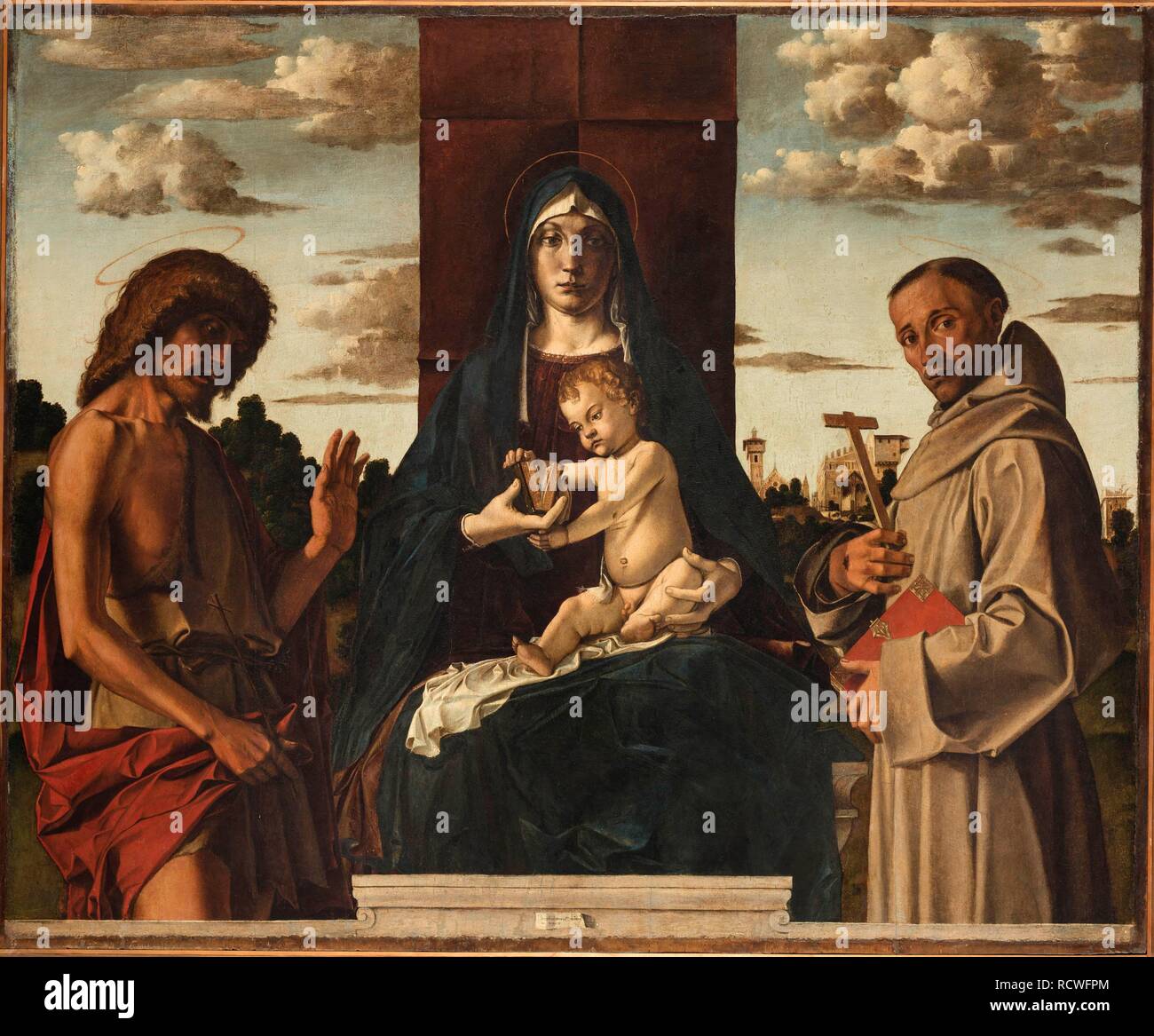 Virgin and Child with Saints Francis and John the Baptist. Museum ...