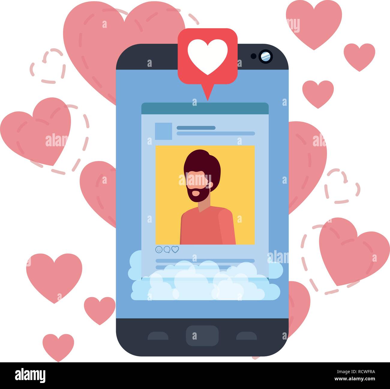 men social network profile with hearts Stock Vector Image & Art - Alamy men social network profile with hearts Stock Vector Image & Art - Alamy