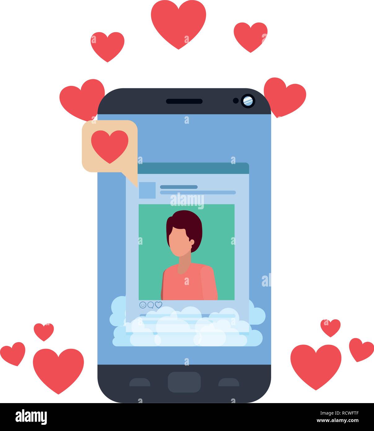 men social network profile with hearts Stock Vector Image & Art - Alamy men social network profile with hearts Stock Vector Image & Art - Alamy