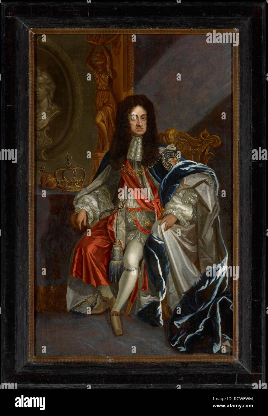 Portrait of Charles II of England (1630-1685), in the robes of the ...