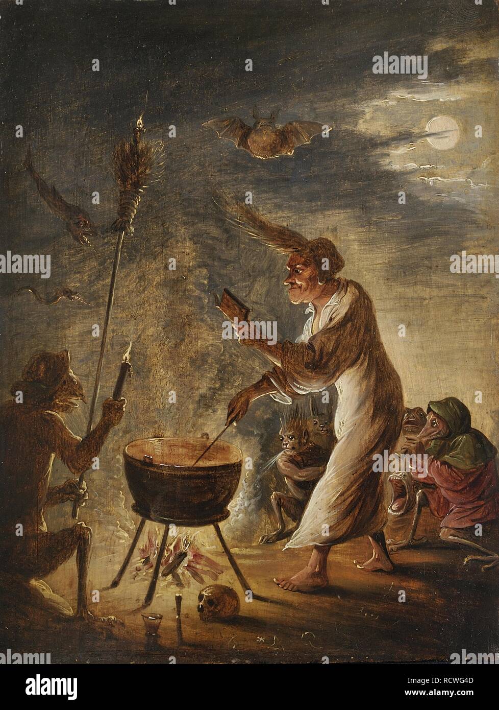 The Witches' Kitchen. Museum: PRIVATE COLLECTION. Author: TENIERS THE ...
