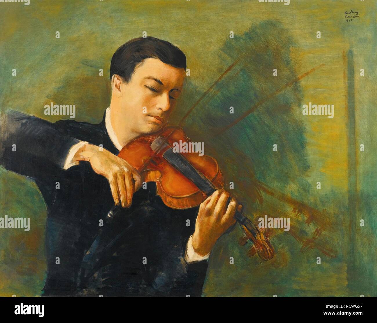 Portrait of the Violinist Nathan Milstein (1903-1992). Museum: PRIVATE COLLECTION. Author ...