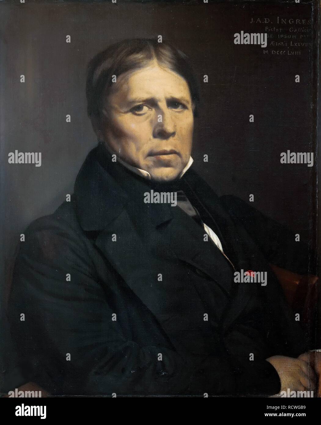 Self-Portrait. Museum: Galleria degli Uffizi, Florence. Author: INGRES ...