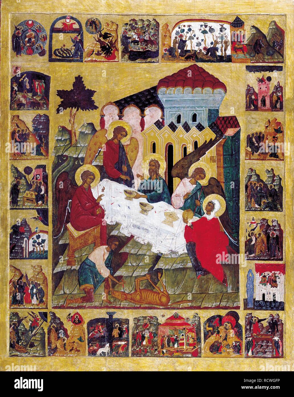 The Old Testament Trinity with Scenes from Genesis. Museum: Museum of ...