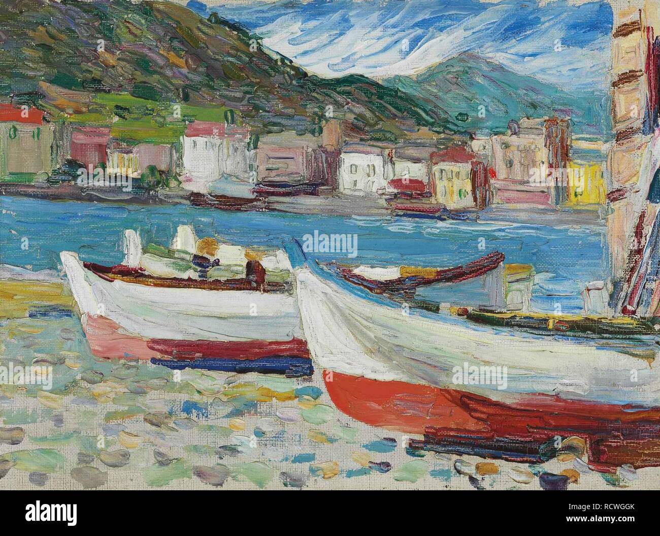 Rapallo, Boats. Museum: PRIVATE COLLECTION. Author: Kandinsky, Wassily ...