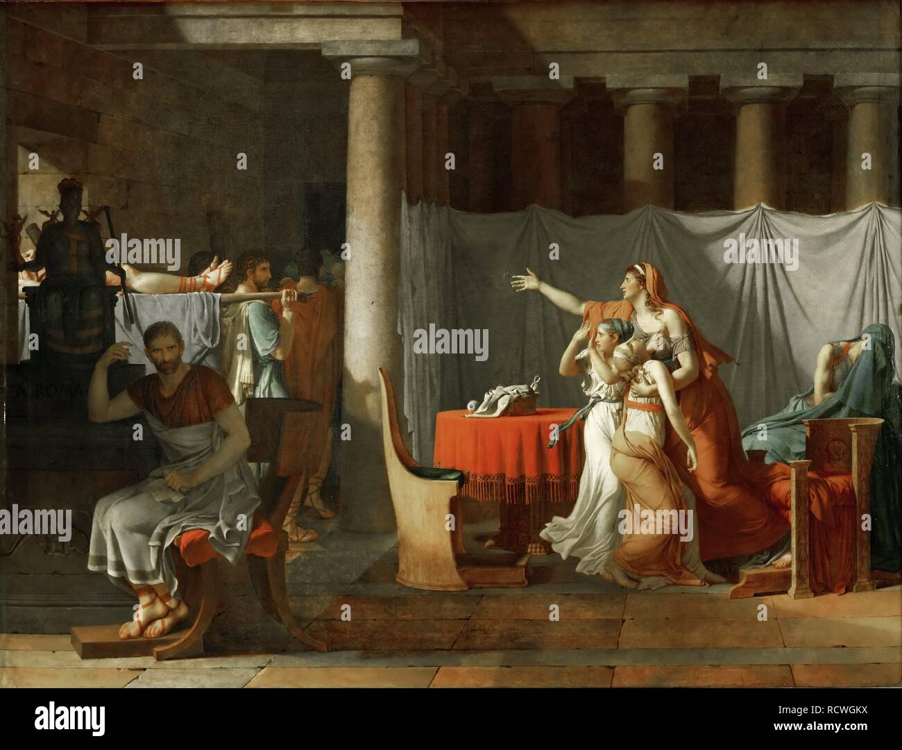 The Lictors Bring to Brutus the Bodies of His Sons. Museum: Musee du ...