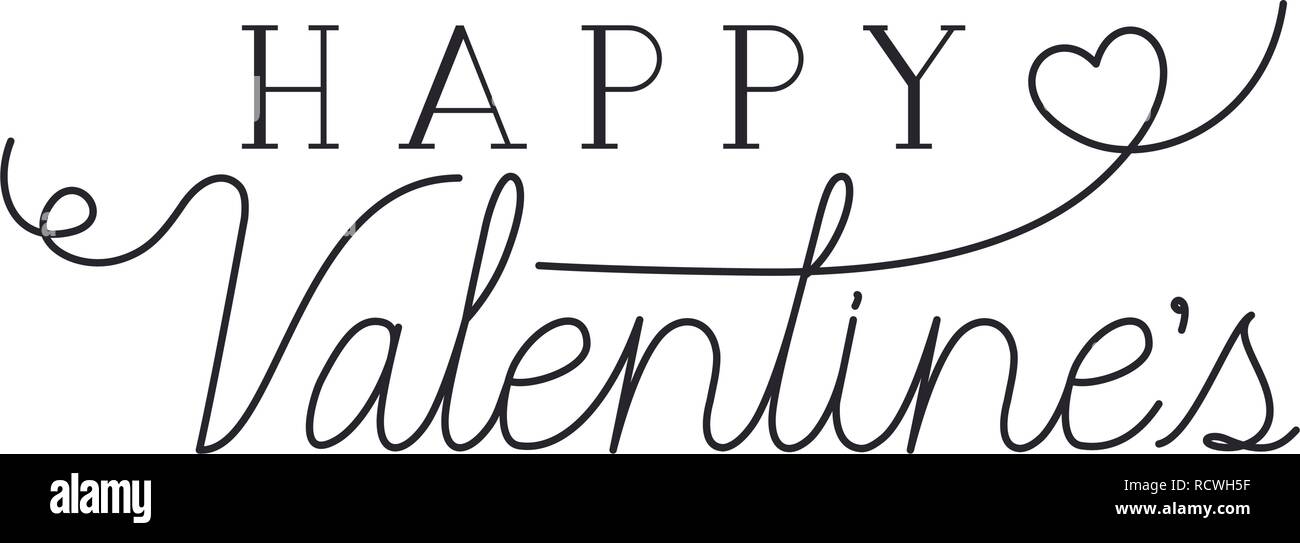 happy valentines label isolated icon Stock Vector Image & Art - Alamy