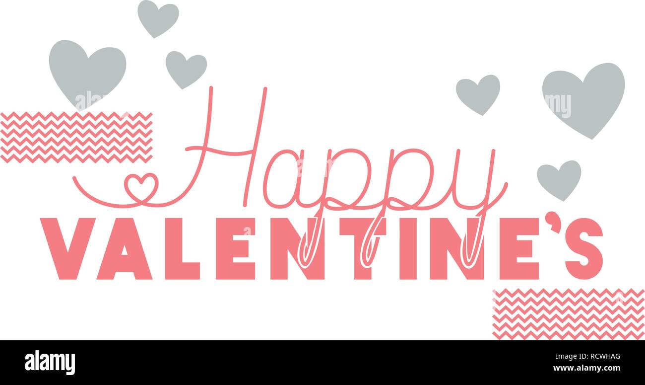 happy valentines label isolated icon Stock Vector Image & Art - Alamy