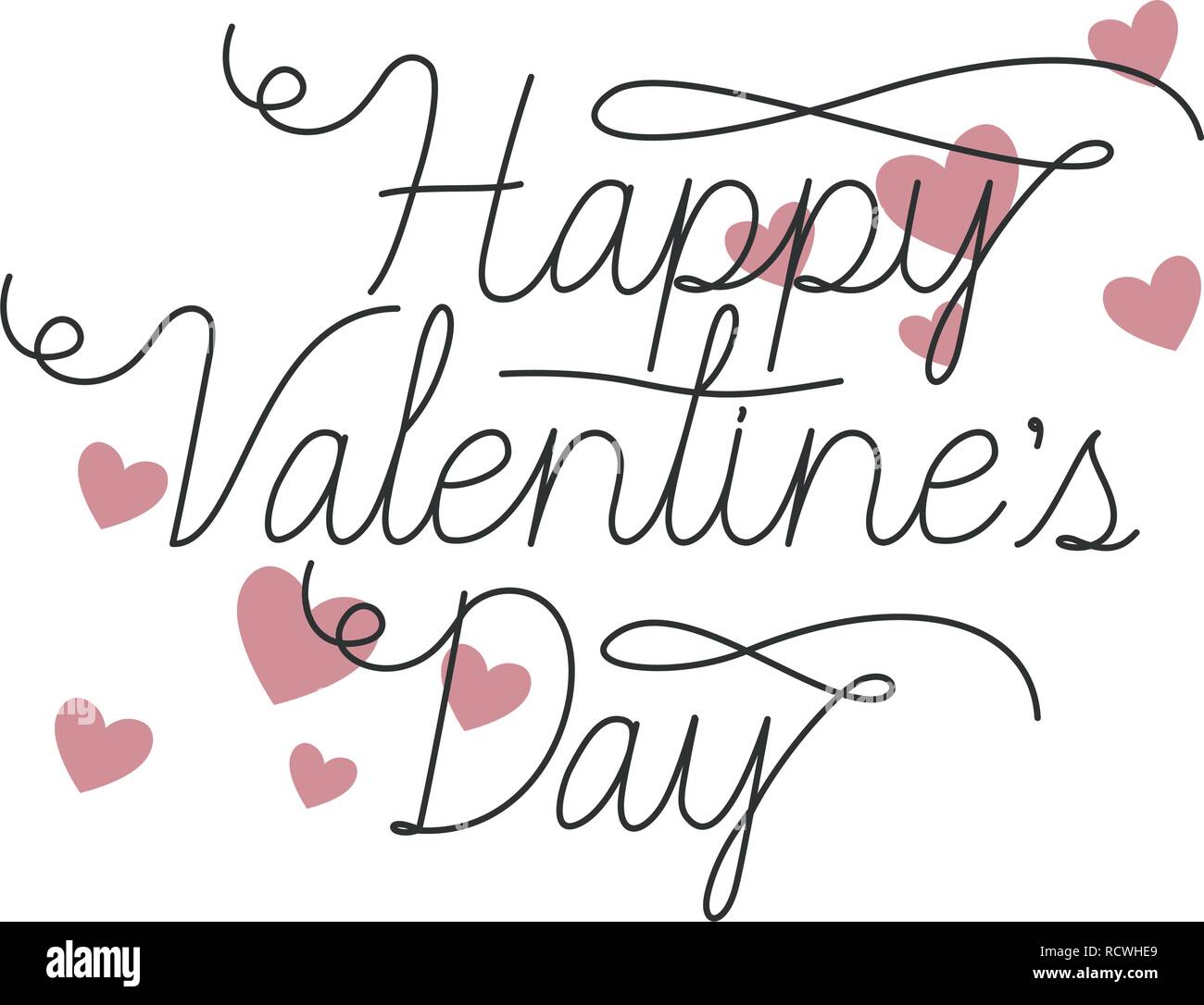 happy valentines day label isolated icon Stock Vector Image & Art - Alamy
