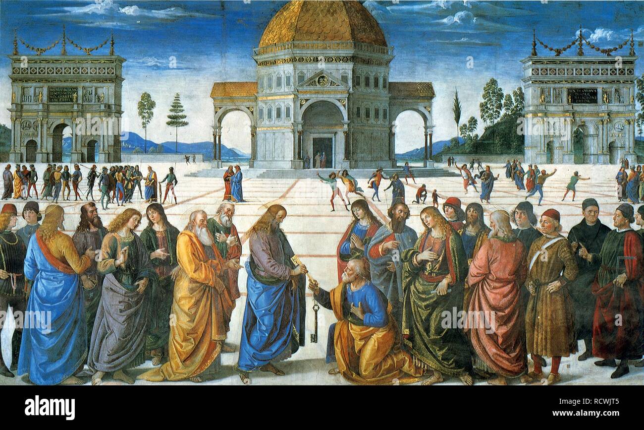 Delivery of the Keys to Saint Peter. Museum: The Sistine Chapel ...