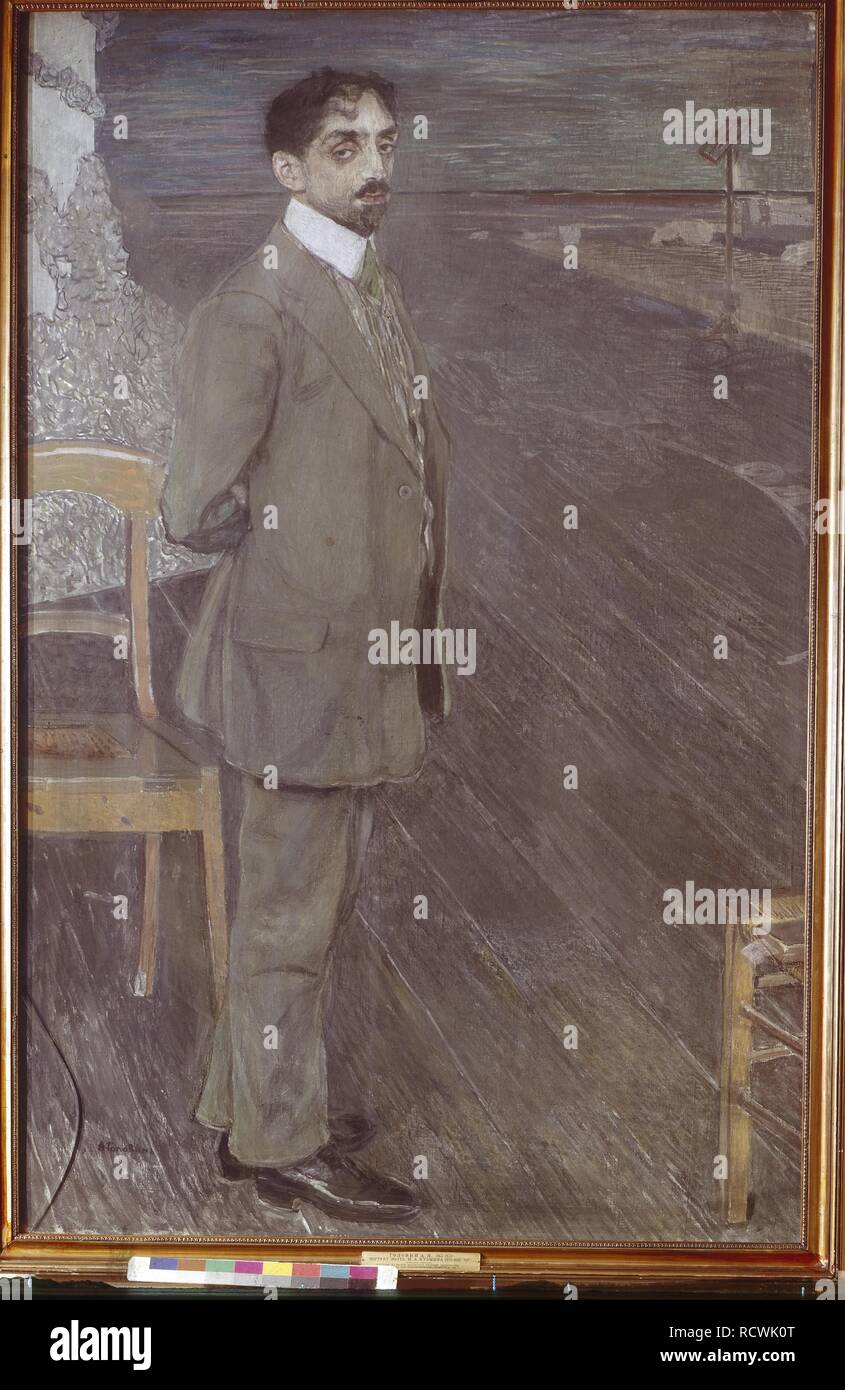 Portrait of the poet Mikhail Kuzmin (1875-1936). Museum: State ...
