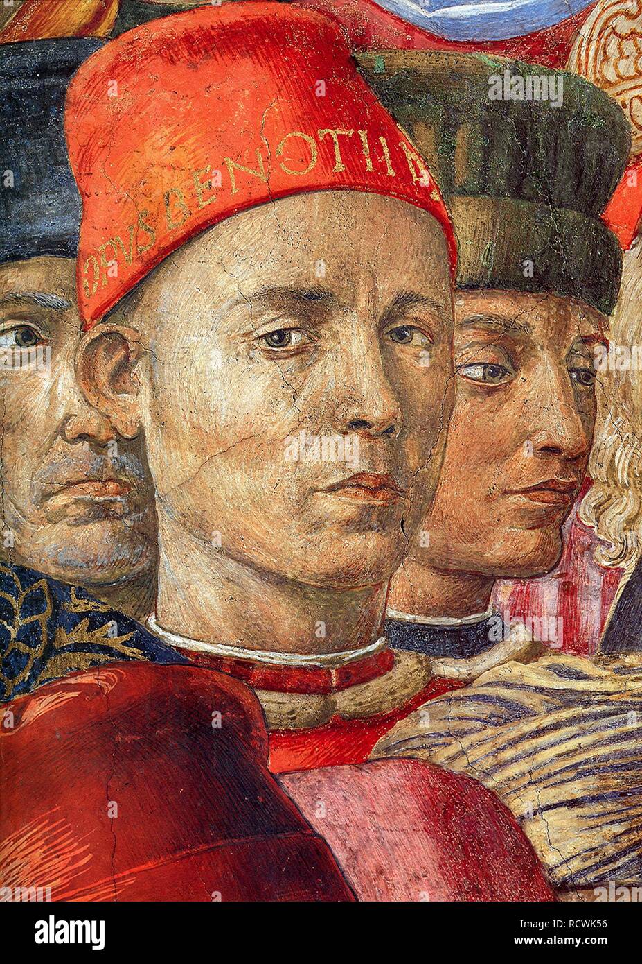 Self Portrait (Detail of the Fresco from the Magi Chapel of the Palazzo ...