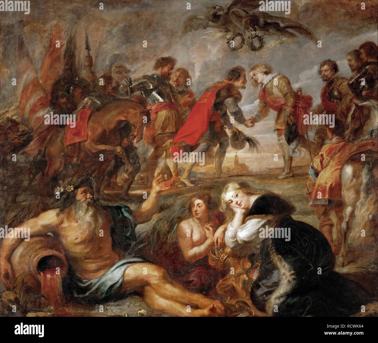 The Meeting of King Ferdinand of Hungary and Cardinal Infante Ferdinand ...