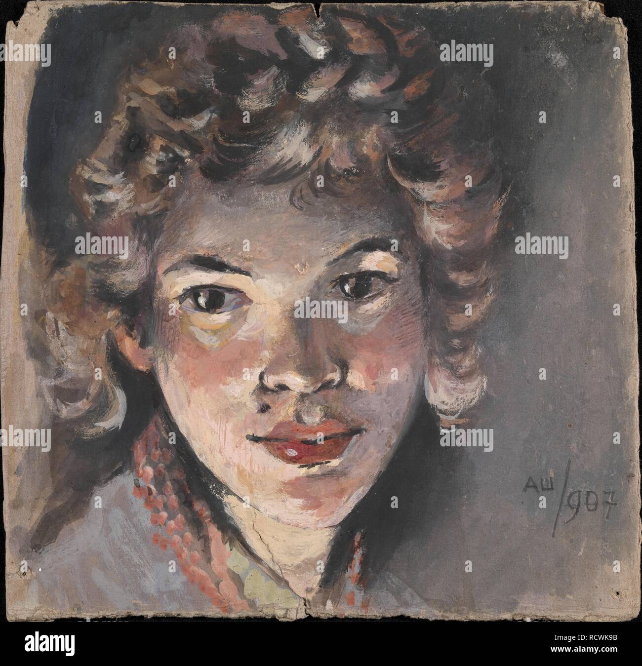 Portrait of the painter Nadezhda Psishcheva (1881-1913). Museum ...