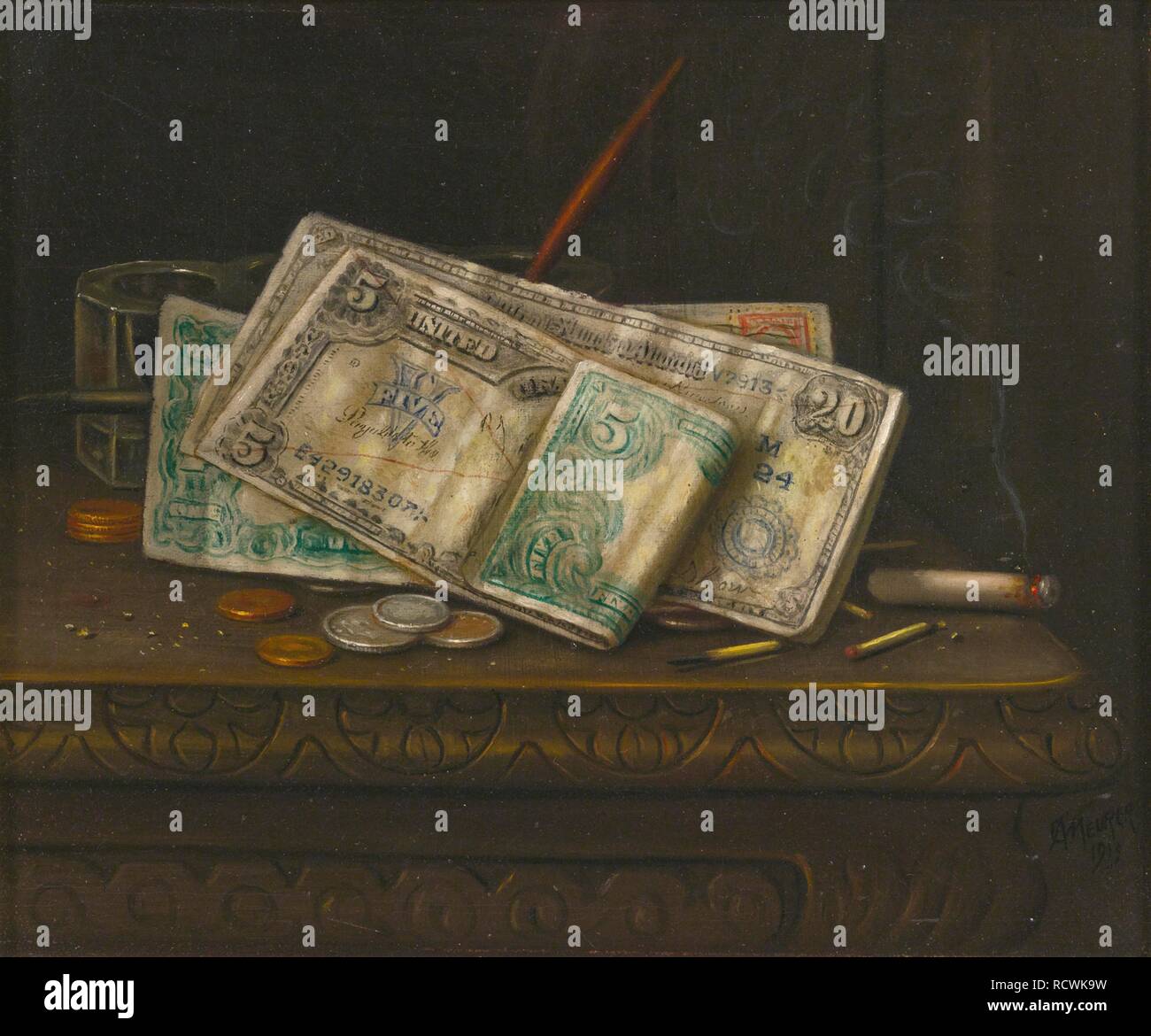 Still Life. Museum: PRIVATE COLLECTION. Author: Meurer, Charles Alfred ...