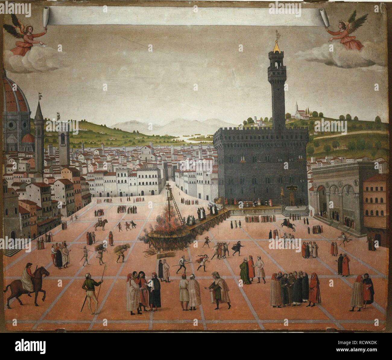 Girolamo Savonarola's execution on the Piazza della Signoria in ...