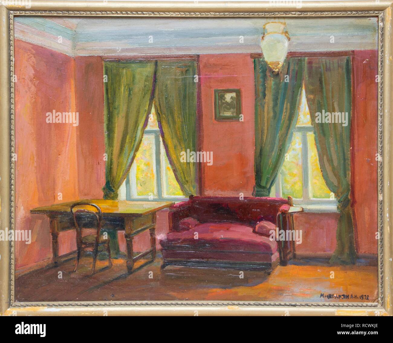 The House of Pyotr Tchaikovsky in Klin. The Table of the Symphony No. 6 ...