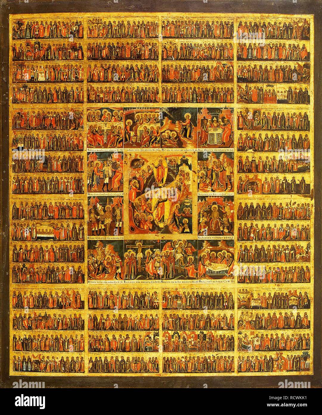 Year Calendar with the Scenes of the Passion of the Christ. Museum ...