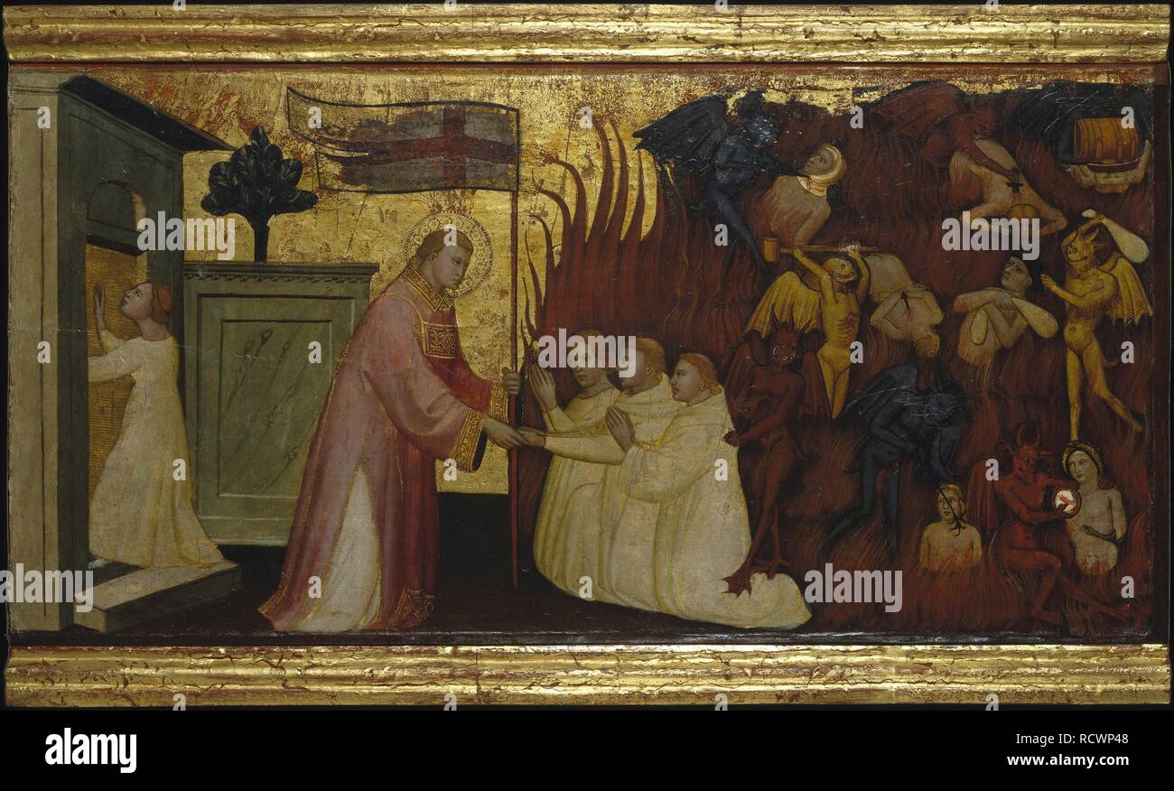 Saint Lawrence Liberates Souls from Purgatory. Scenes from the Life of ...