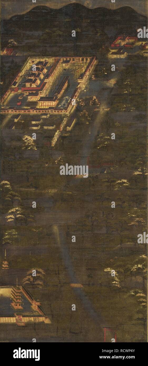 Kasuga Grand Shrine Mandala. Hanging scroll. Museum: PRIVATE COLLECTION ...