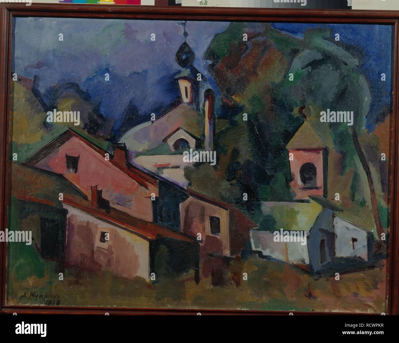 Landscape with a church. Museum: State Art Museum of Republic Tatarstan ...