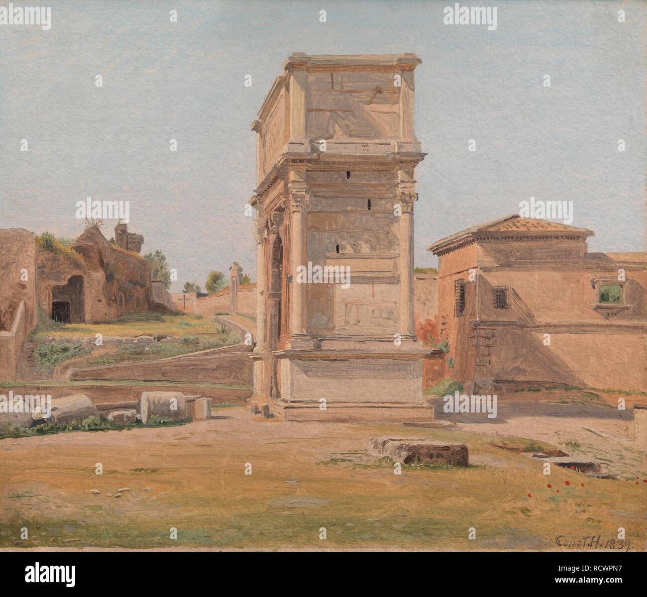 The Arch of Titus in Rome. Museum: Statens Museum for Kunst, Copenhagen ...