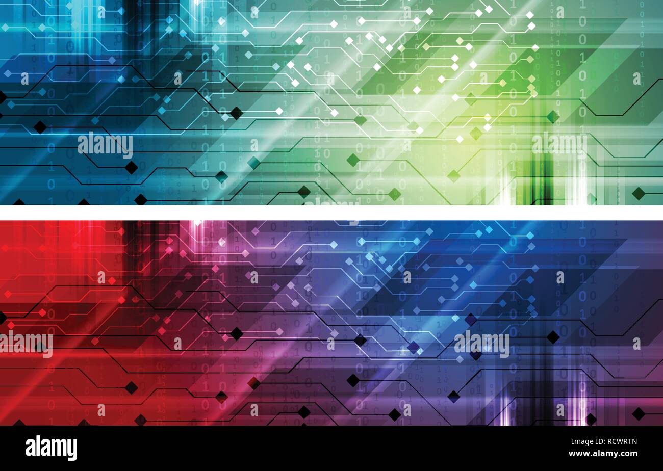 Binary circuit Stock Vector Images - Alamy