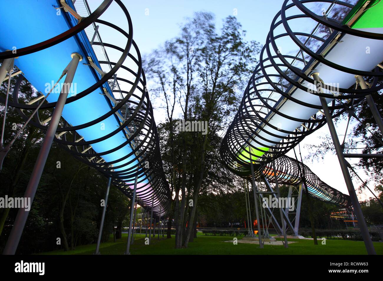 Slinky Springs to Fame pedestrian bridge, architect Tobias Rehberger ...