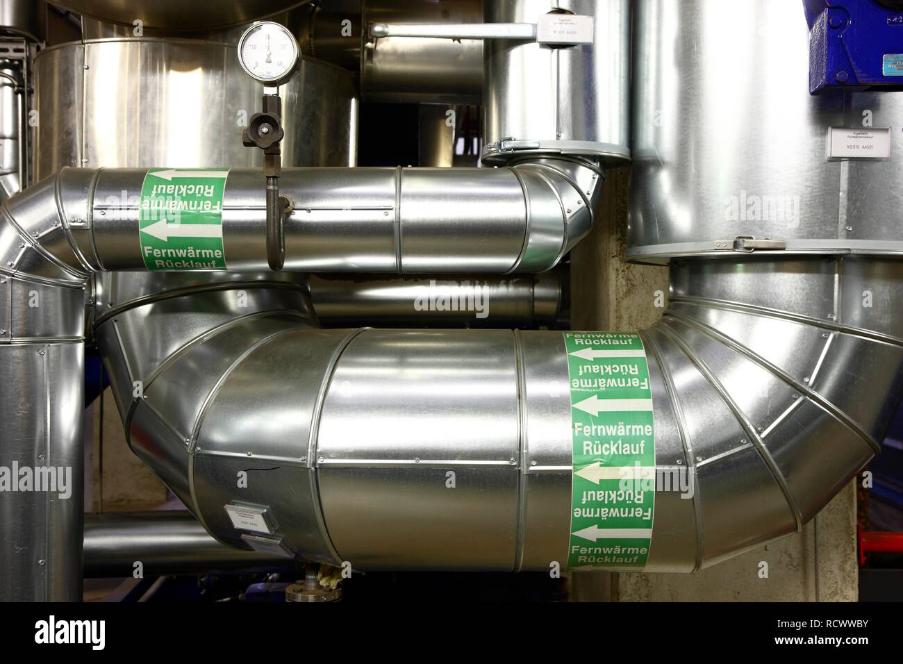 Pipe, pipelines in a power plant, pipelines used for hot vapour and ...