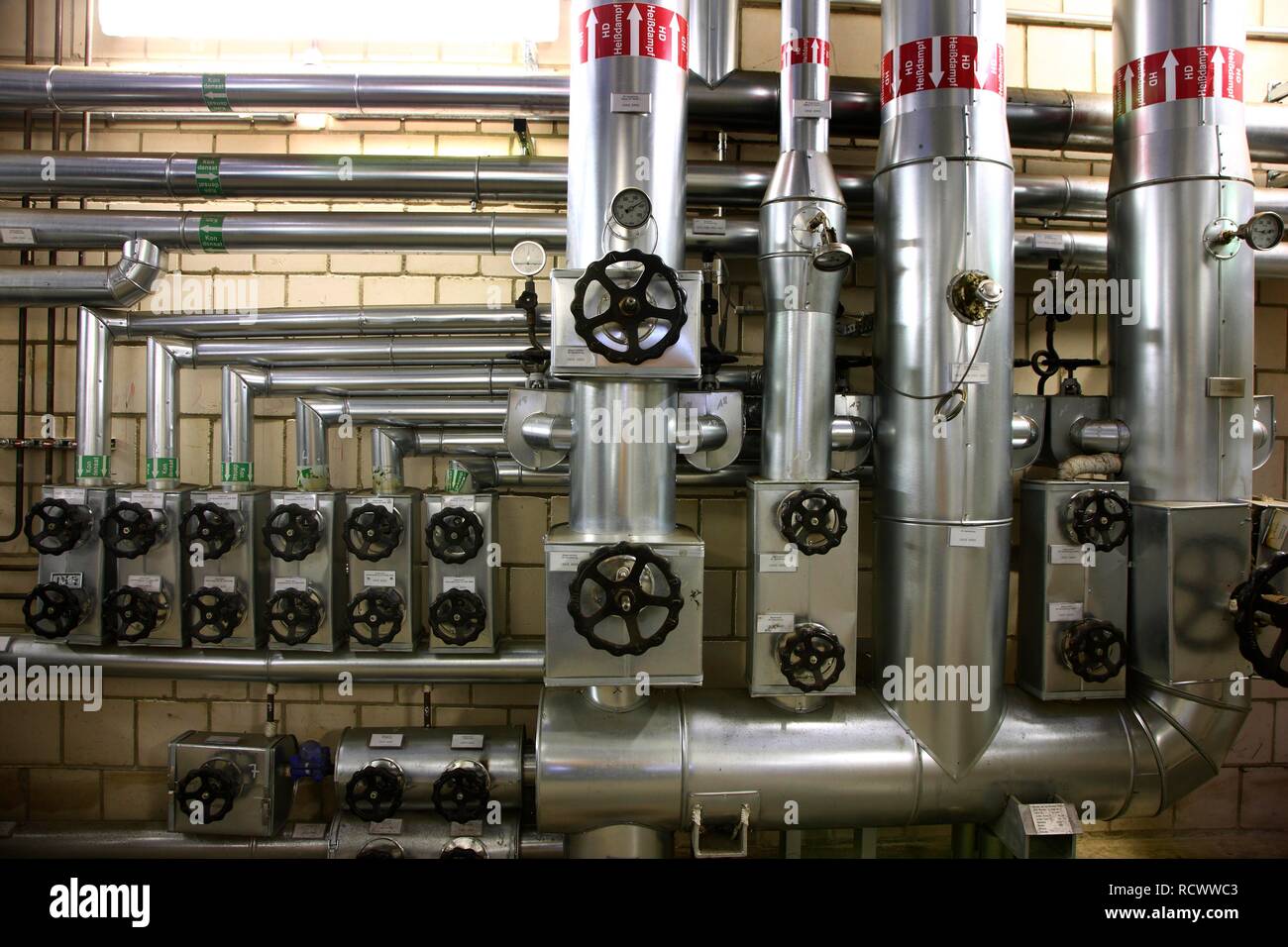 Pipe, pipelines in a power plant, pipelines used for hot vapour and ...