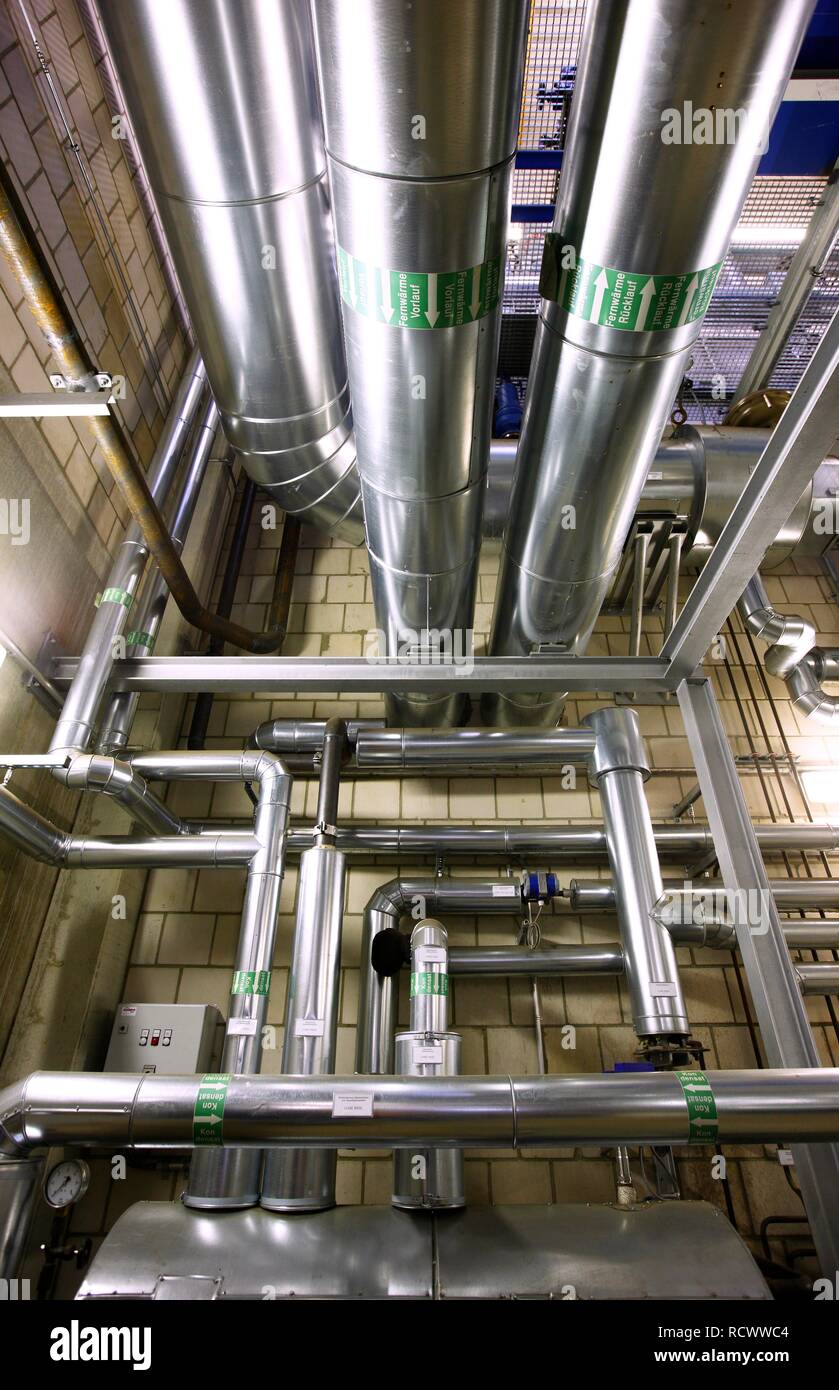 Pipe, pipelines in a power plant, pipelines used for hot vapour and ...