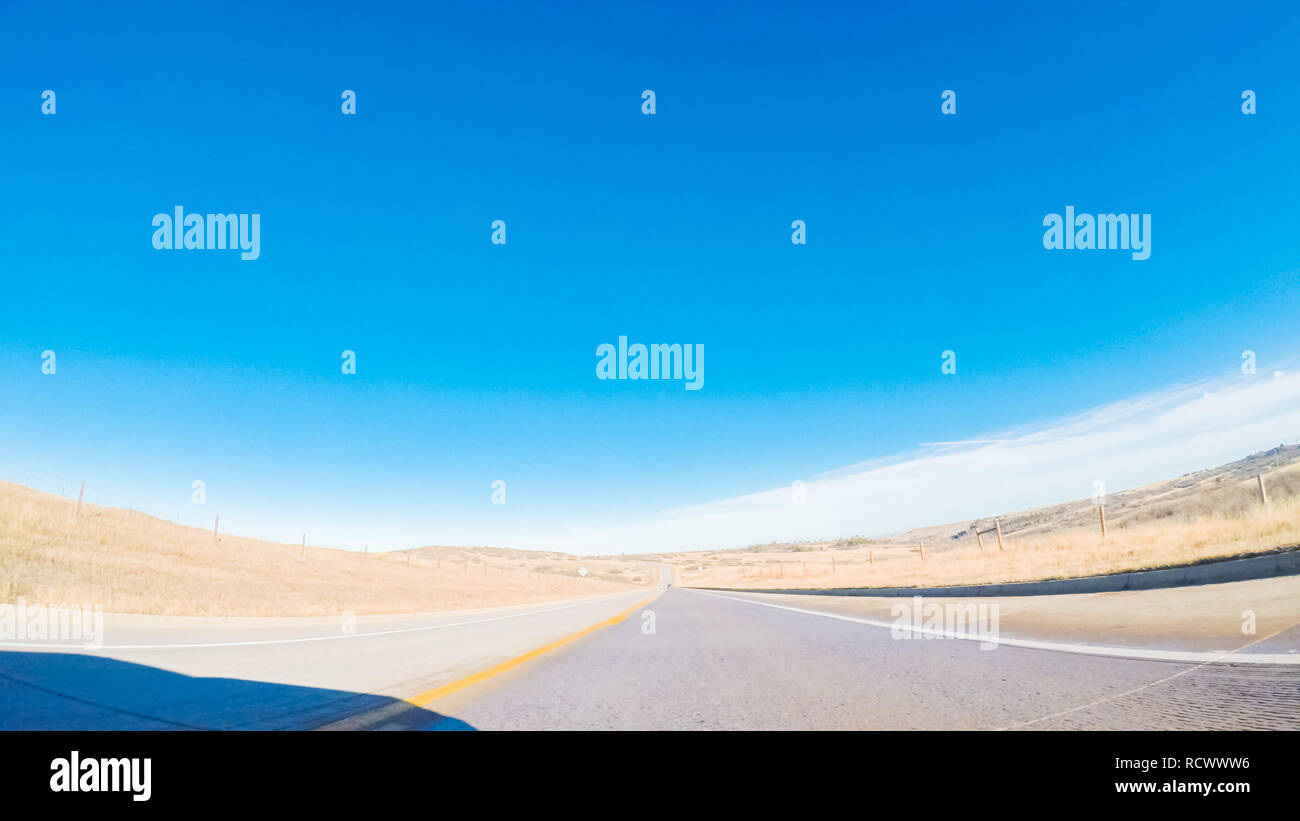 Driving in rural area of suburban neighborhood Stock Photo - Alamy