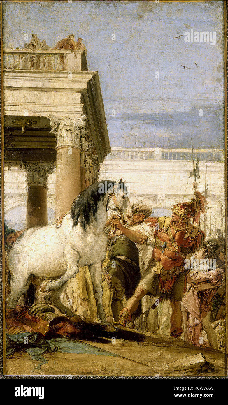 Alexander taming Bucephalus. Museum: Petit Palais, Musée des Beaux-Arts ...
