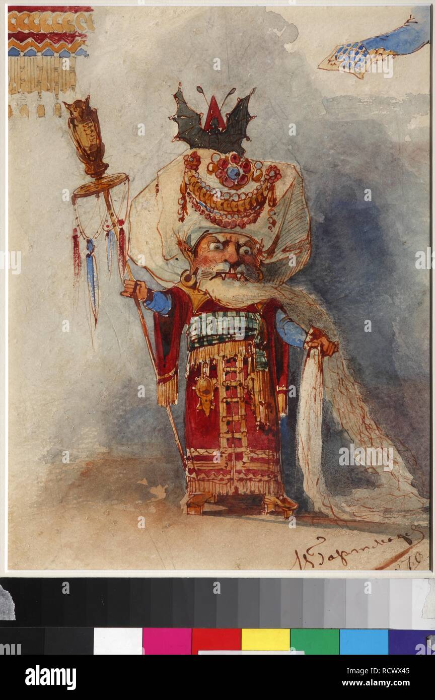 Chernomor. Costume design for the opera Ruslan and Lyudmila by M ...