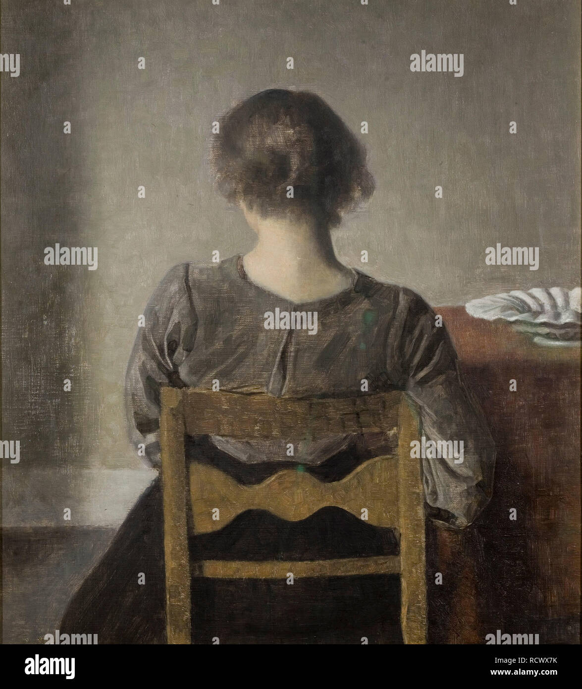 Rest. Museum: Musée d'Orsay, Paris. Author: Hammershøi, Vilhelm Stock ...