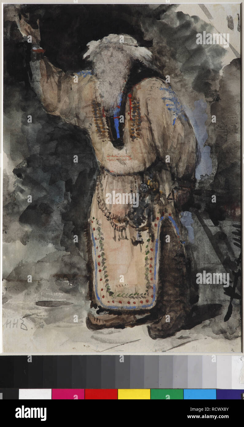 Costume design for the opera Ruslan and Lyudmila by M. Glinka. Museum ...