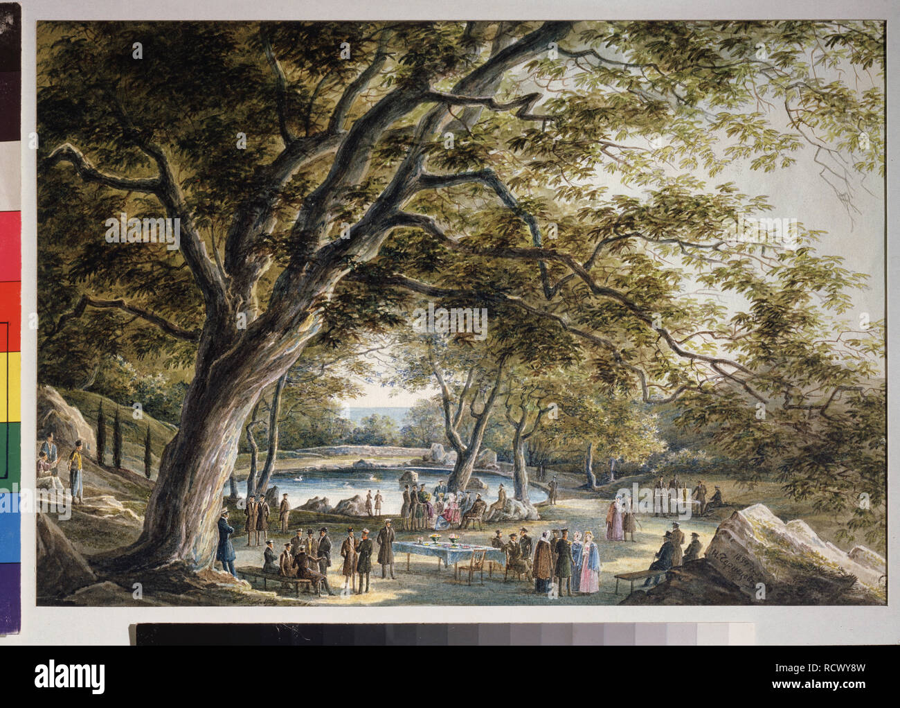 Mineral springs in the cure park of Miskhor. Museum: State Russian ...