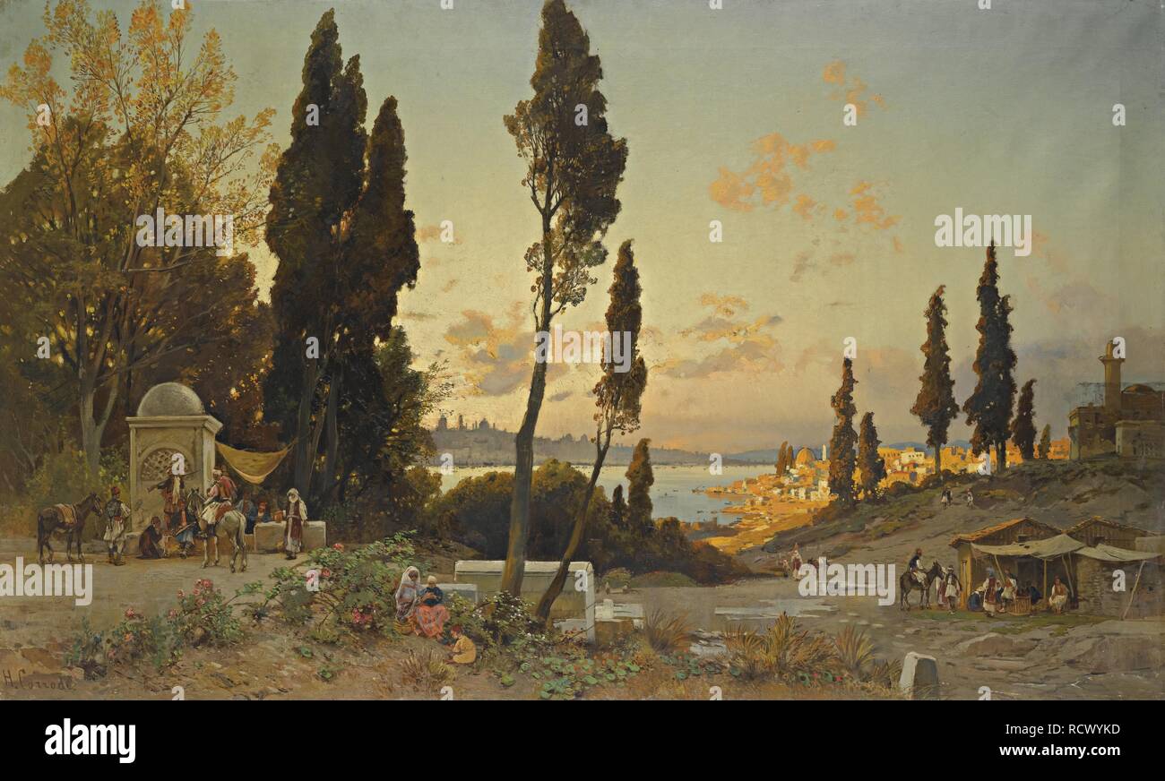 Views across the Bosphorus, Constantinople. Museum: PRIVATE COLLECTION ...