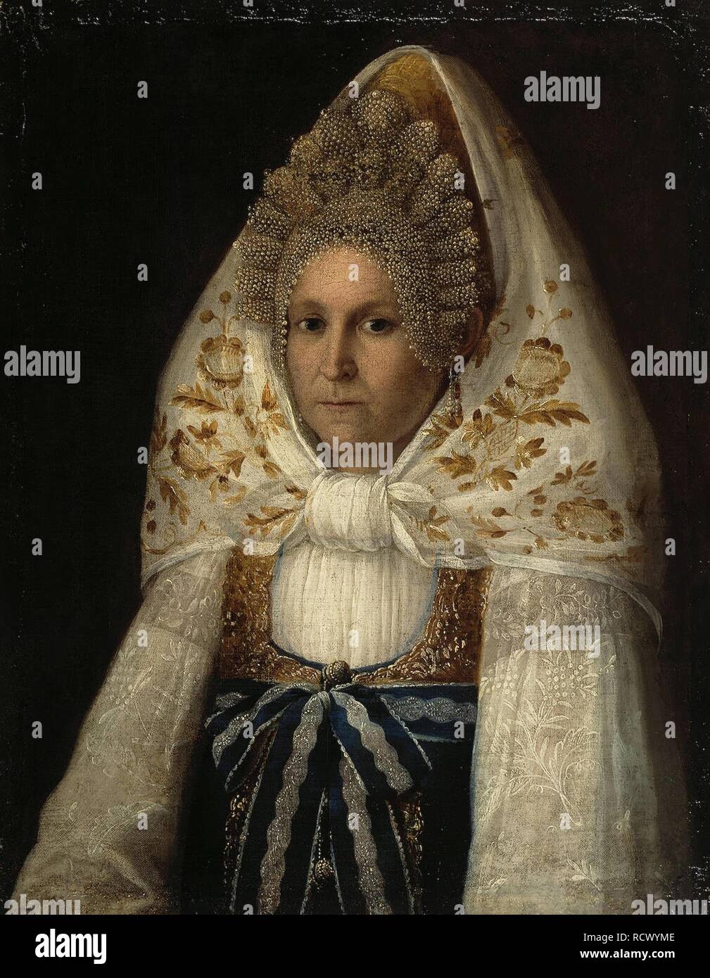 Portrait of young Merchant Woman. Museum: State Hermitage, St ...