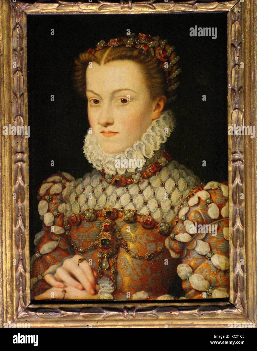 Elisabeth of Austria (1554–1592), Queen of France. Museum: Musee du Louvre, Paris. Author ...