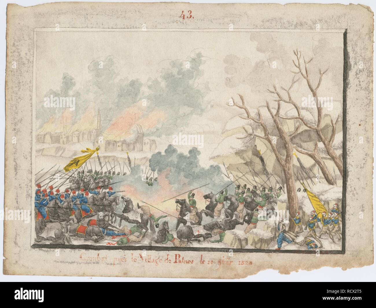 The Battle of Patnos on October 1828. Museum: PRIVATE COLLECTION ...
