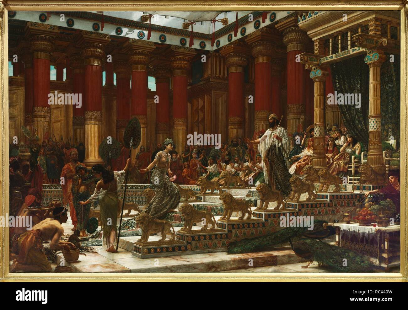 The visit of the Queen of Sheba to King Solomon. Museum: Art Gallery of ...