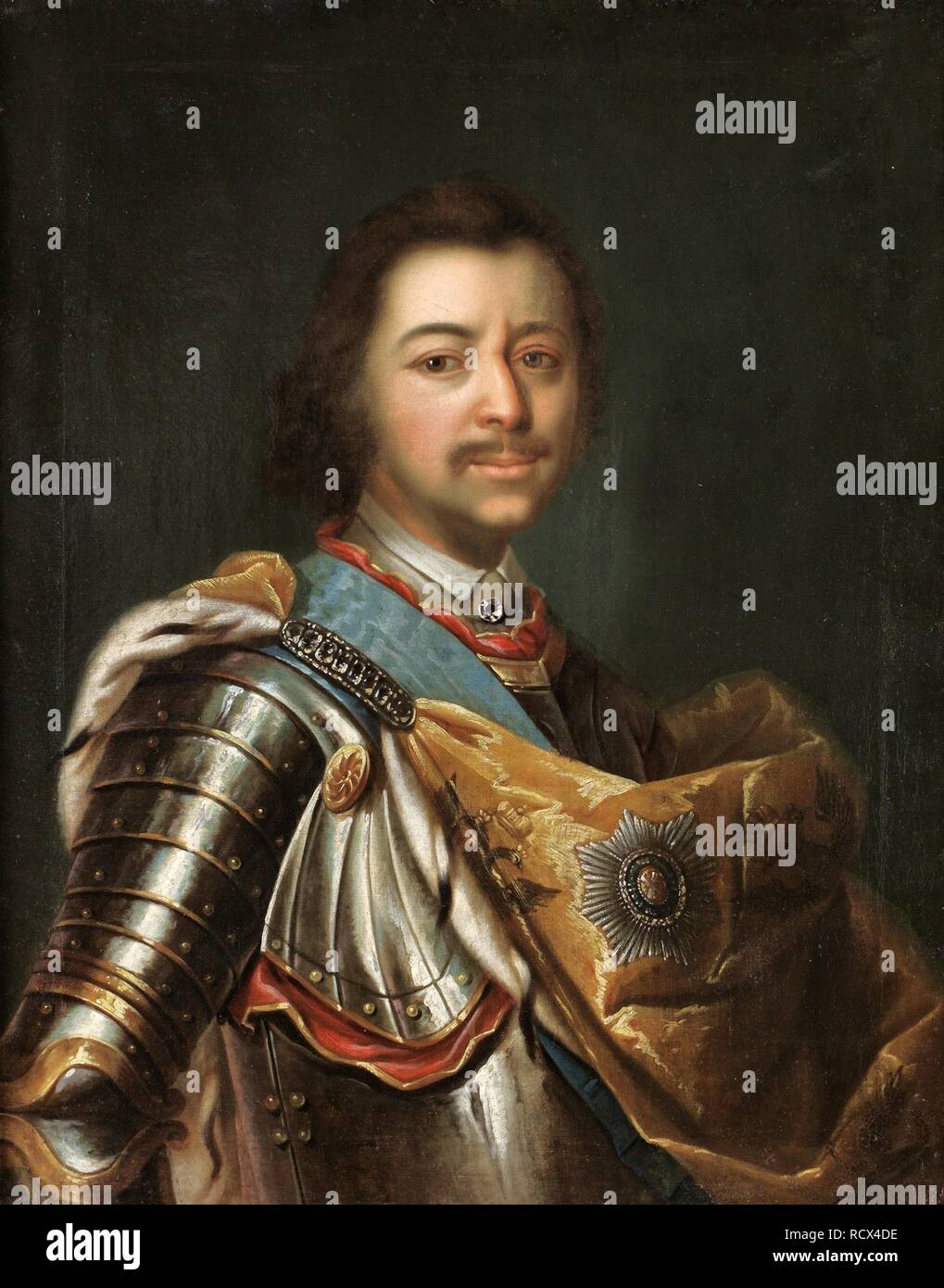 Portrait of Emperor Peter I the Great (1672-1725). Museum: PRIVATE ...