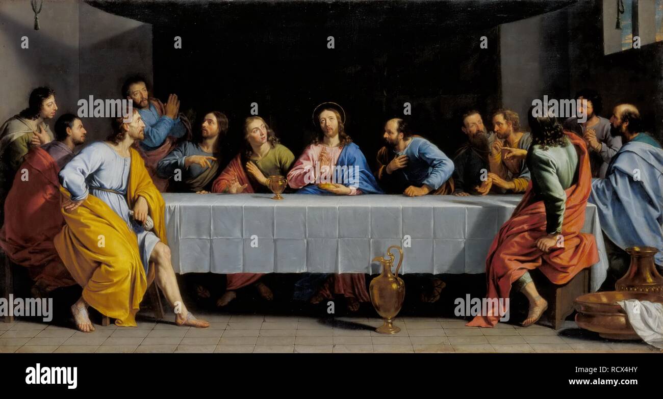 The Last Supper. Museum: Musee du Louvre, Paris. Author: CHAMPAIGNE ...