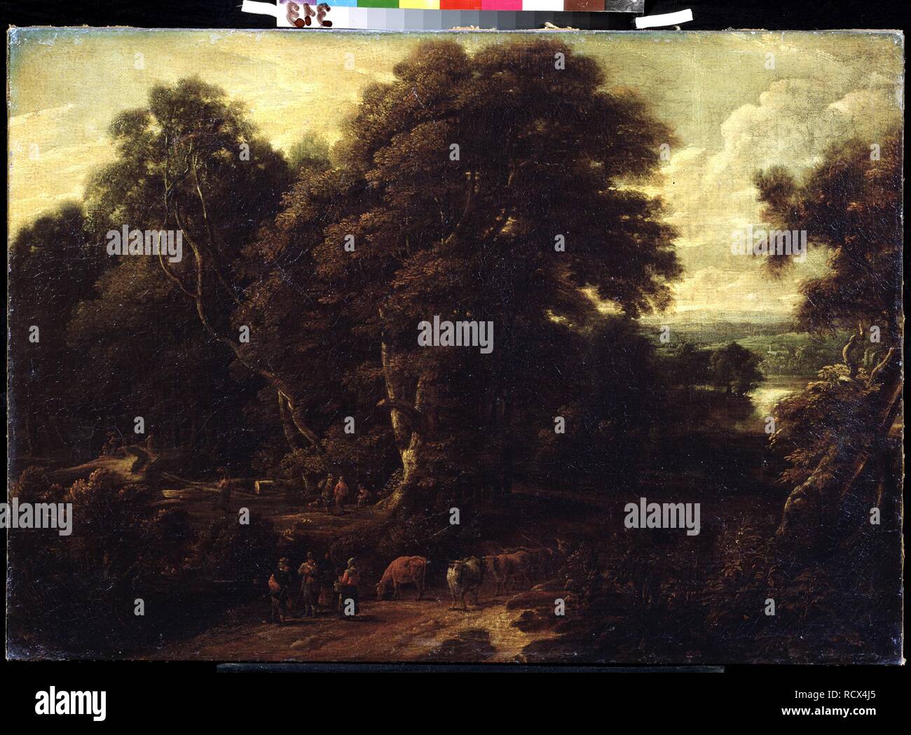 Landscape with figures and cattle. Museum: State A. Pushkin Museum of ...