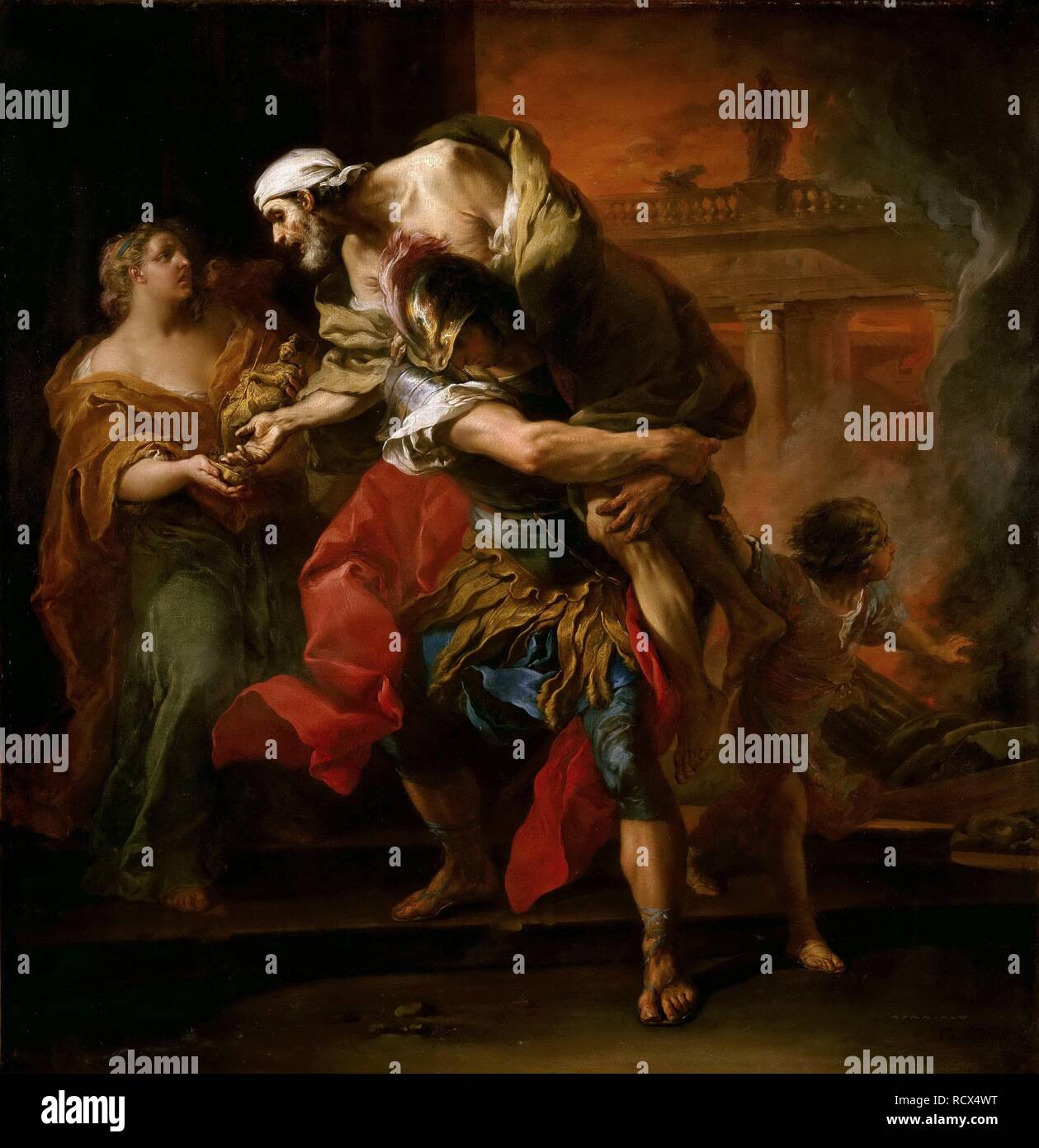 Aeneas Carrying Anchises. Museum: Musee du Louvre, Paris. Author: VAN ...