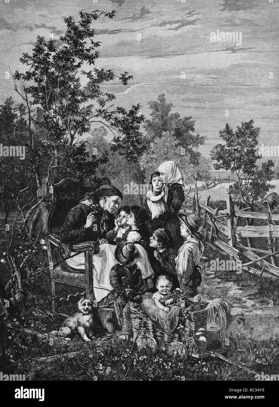 Story storyteller Black and White Stock Photos & Images - Alamy