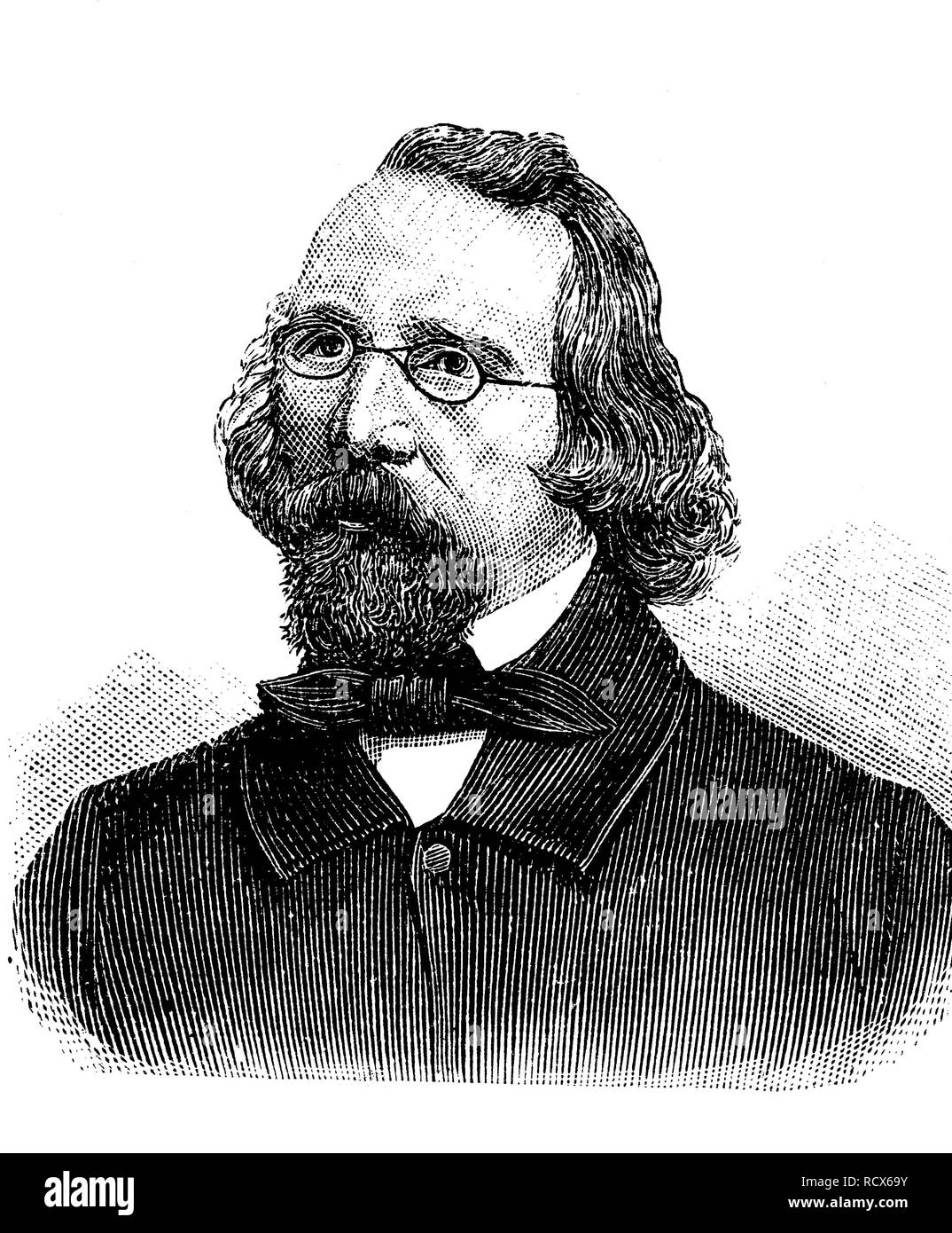 Jacob Venedey, 1805 - 1871, a German journalist and politician, wood ...
