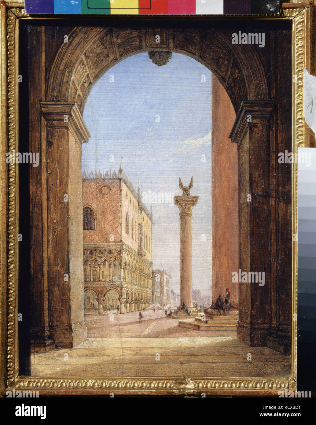 The St Mark's Square in Venice. Museum: State Russian Museum, St ...
